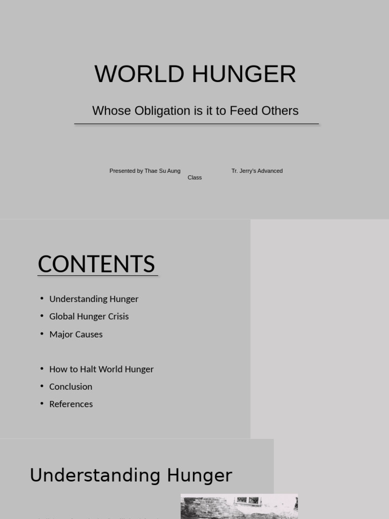 World Hunger | PDF