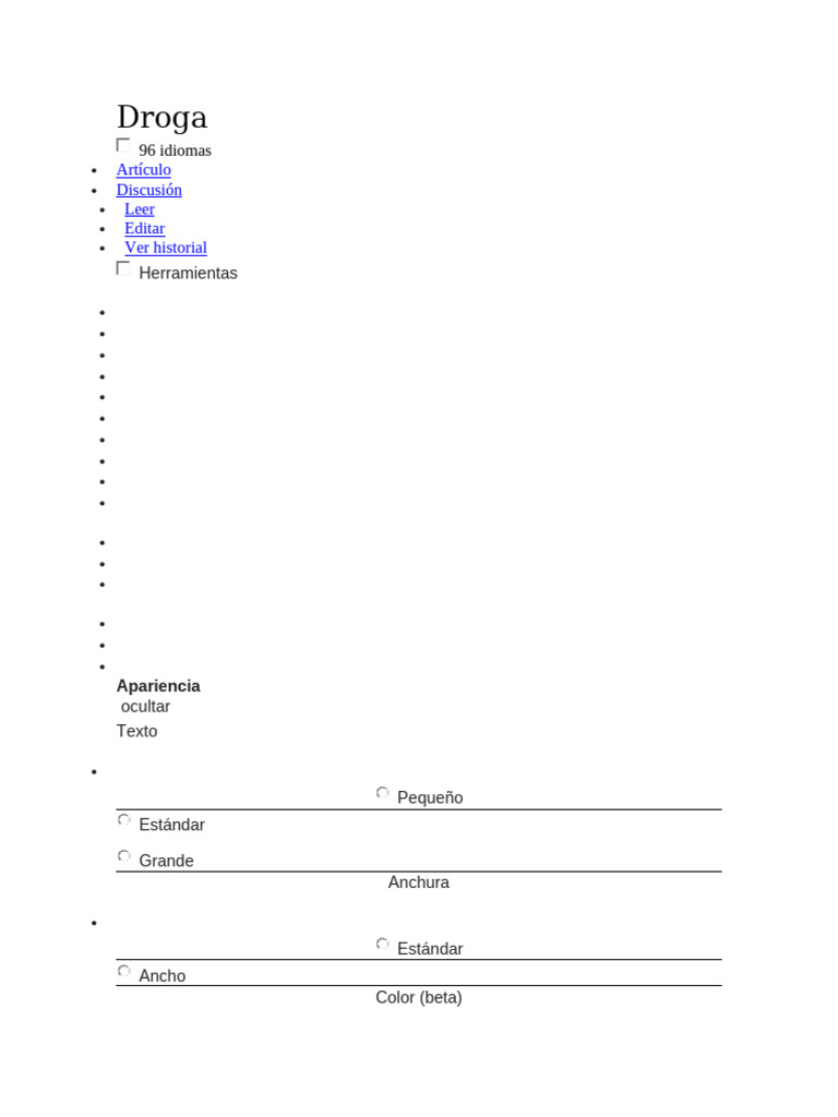 Droga | PDF | Drogas | Drogas Psicoactivas