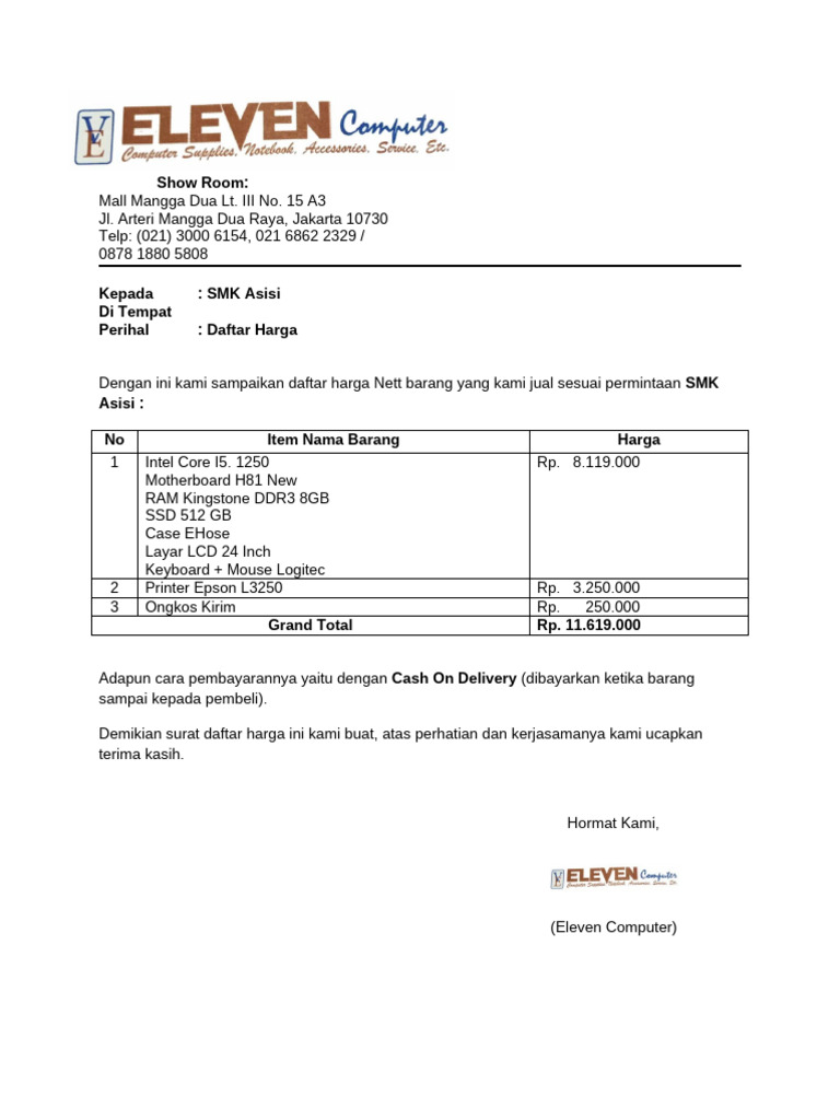 Invoice Eleven Computer | PDF