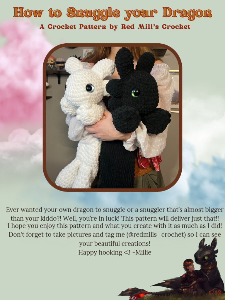 How To Snuggle Your Dragon - 241230 - 134300 (1) - 1 | PDF | Textile ...