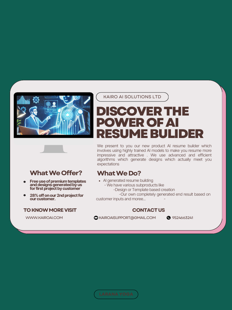 AI Resume Builder by Kairo AI Solutions | PDF