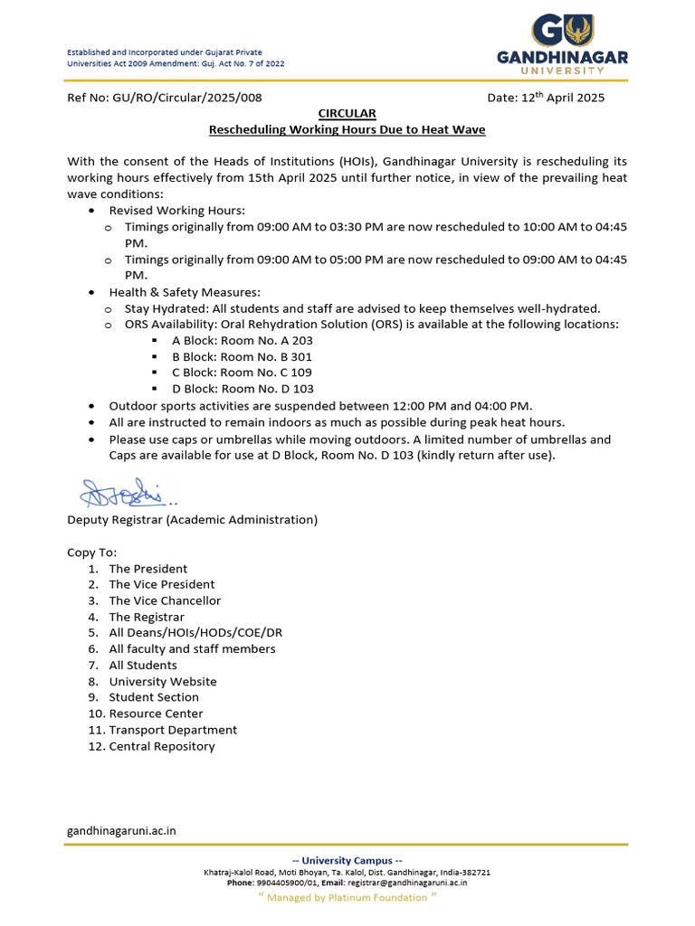 GU Circular 2025 08 | PDF