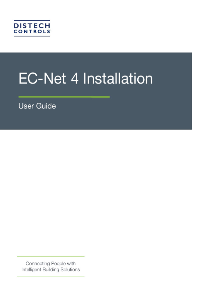 EC-Net4 Installation - UG | PDF | Installation (Computer Programs) | Command Line Interface