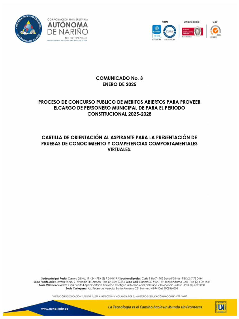 COMUNICADO No.2 UMBITA | PDF | Estado (política) | Internet