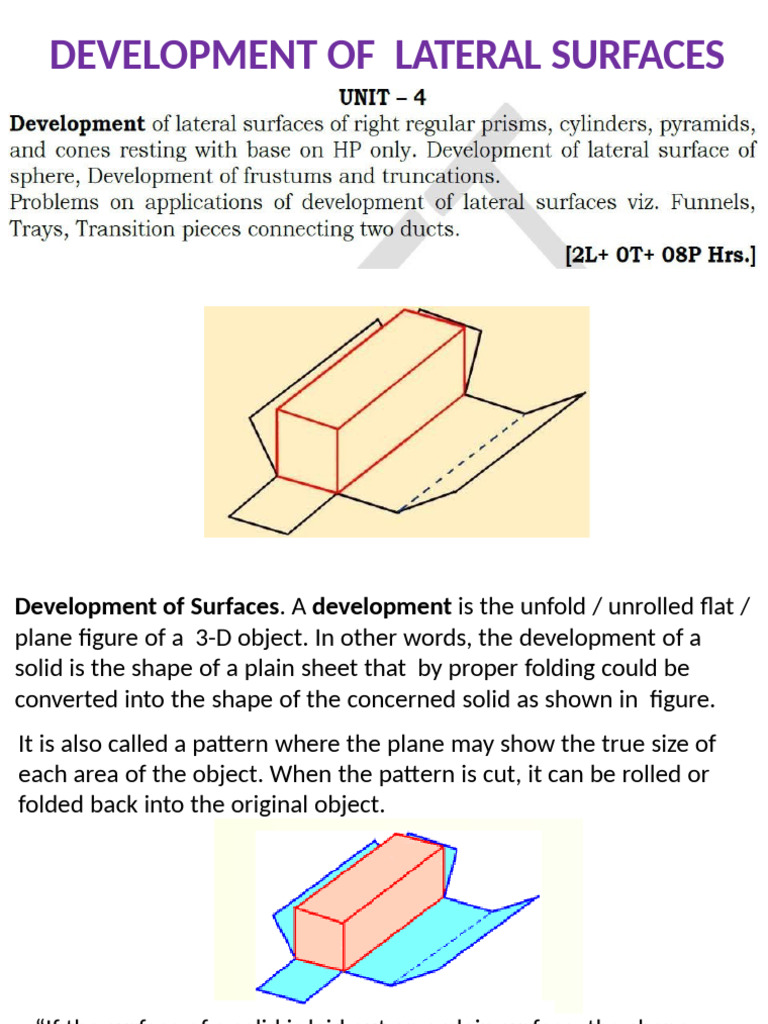 Developments of Solids - SS | PDF | Perpendicular | Shape