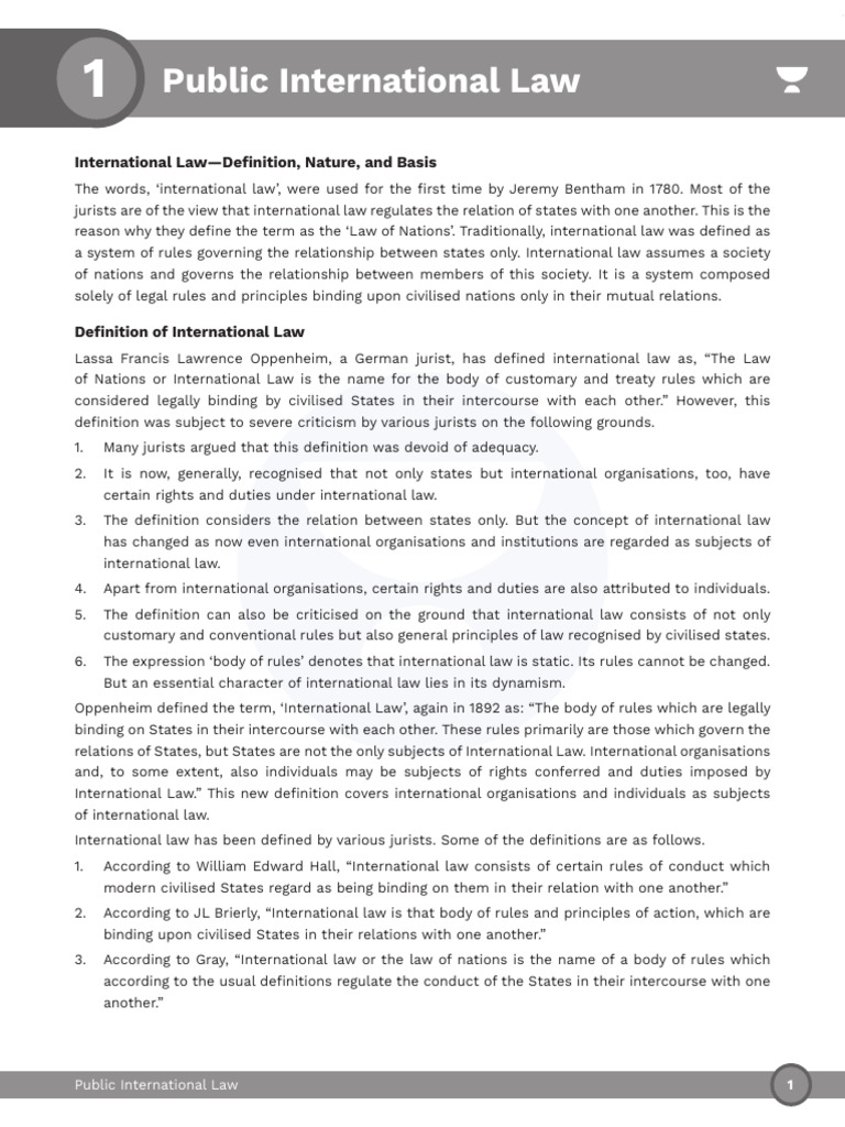 International Law | PDF | International Law | Treaty