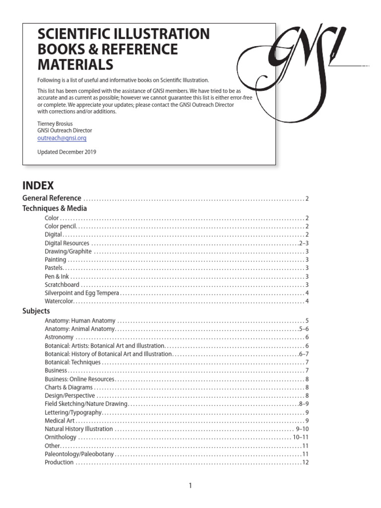 Scientific Illustration Resources Guide | PDF