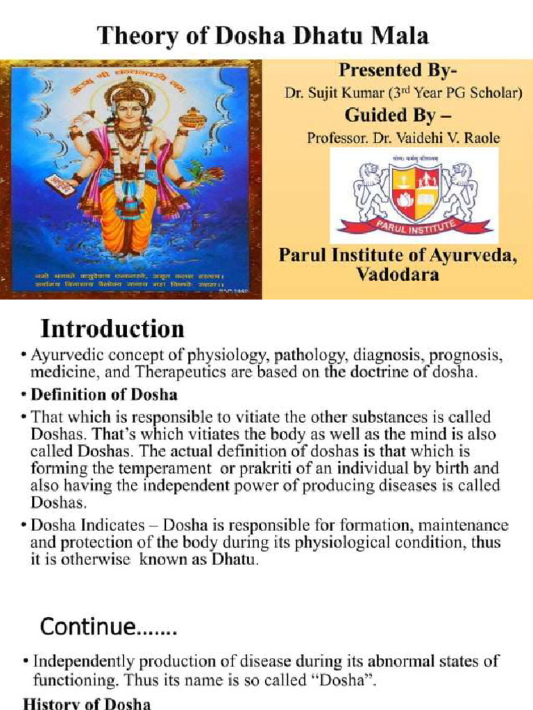 Dosha Dhatu Mala | PDF