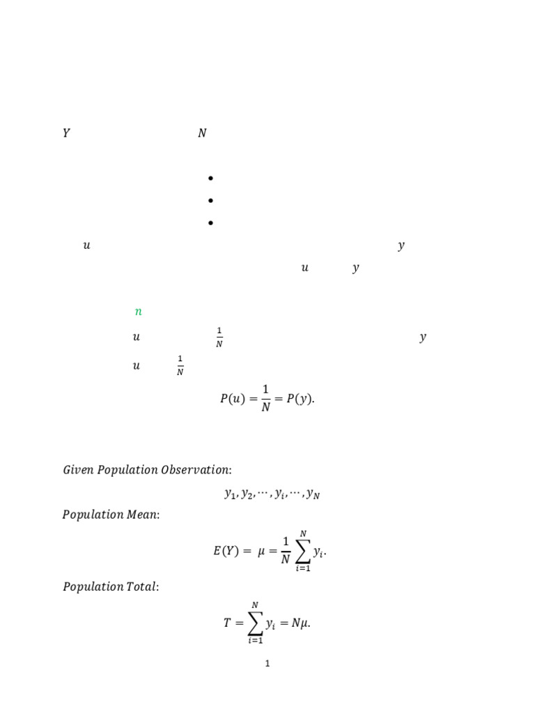 Lecture 14 Simple Random Sampling 3 | PDF | Estimator | Bias Of An Estimator