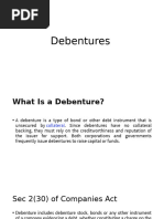 Debenture and Charges Under Company Law | PDF | Debenture | Security Interest