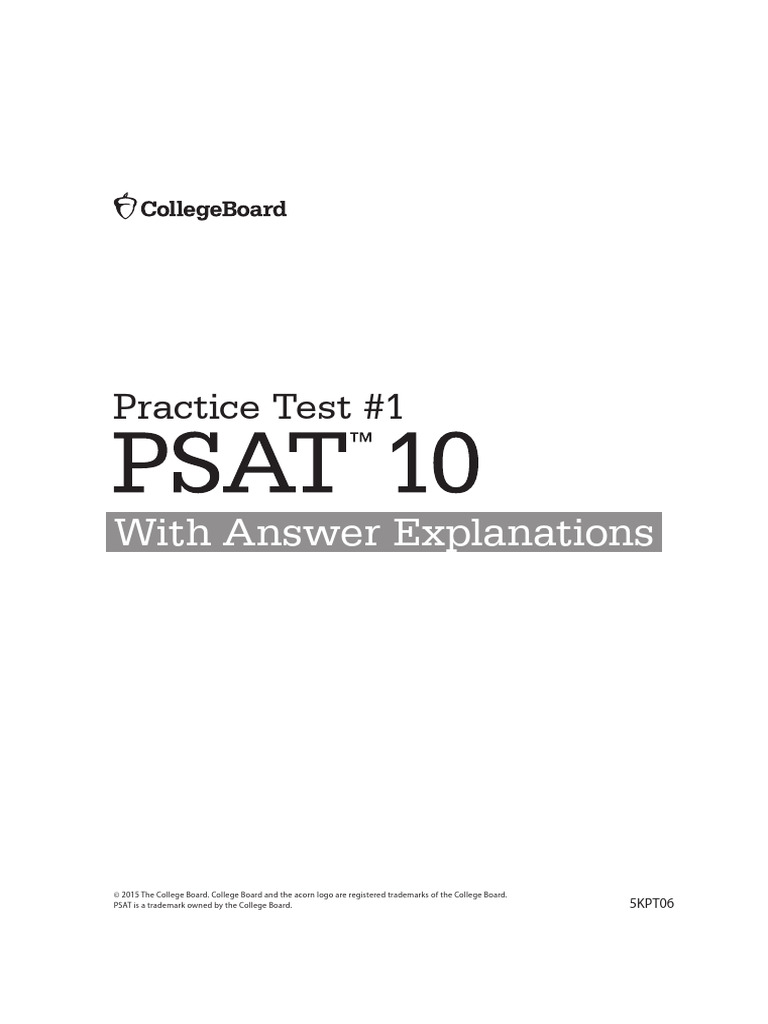 PSAT Answer Explanation | PDF | Emma (Novel) | Species