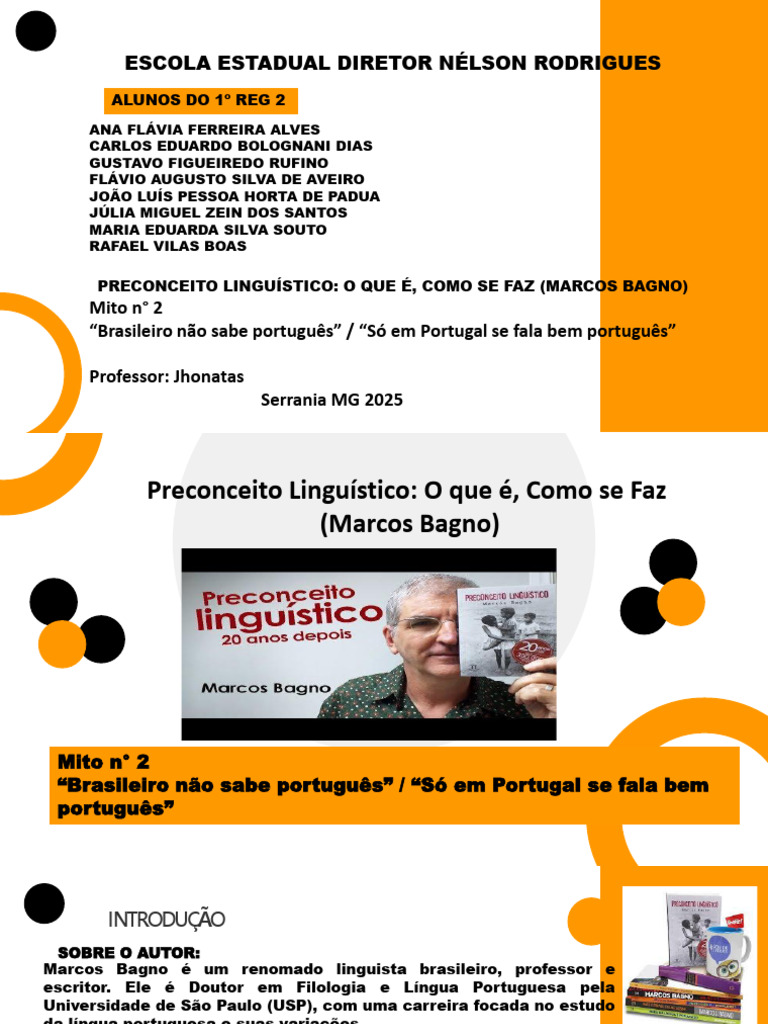 KADU Preconceito Linguístico - O Que É, Como Se Faz (Marcos Bagno) | PDF | Gramática | Português ...