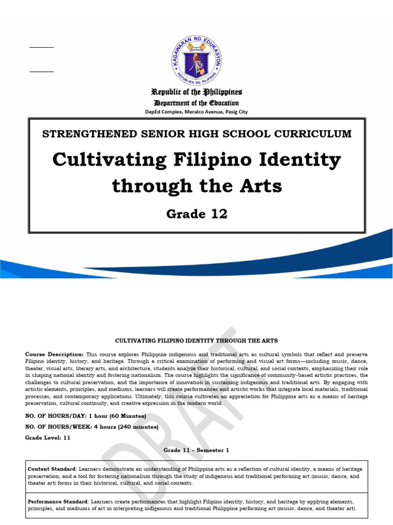 Cultivating Filipino Identity Through The Arts | PDF | The Arts ...