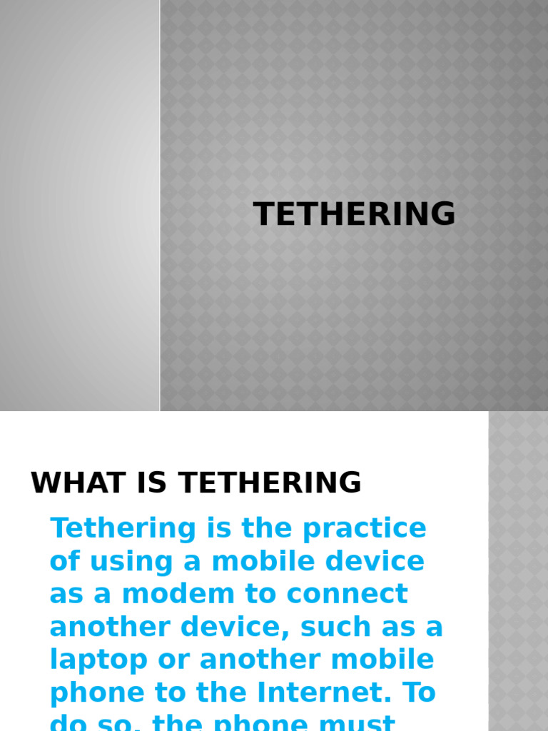Tethering | PDF
