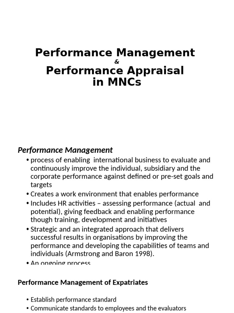 11 Performance Management and Appraisal | PDF | Performance Appraisal ...