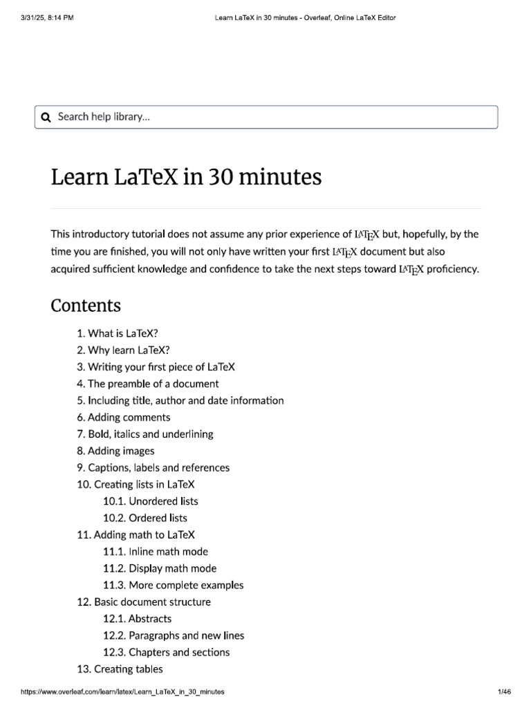 Latex | PDF