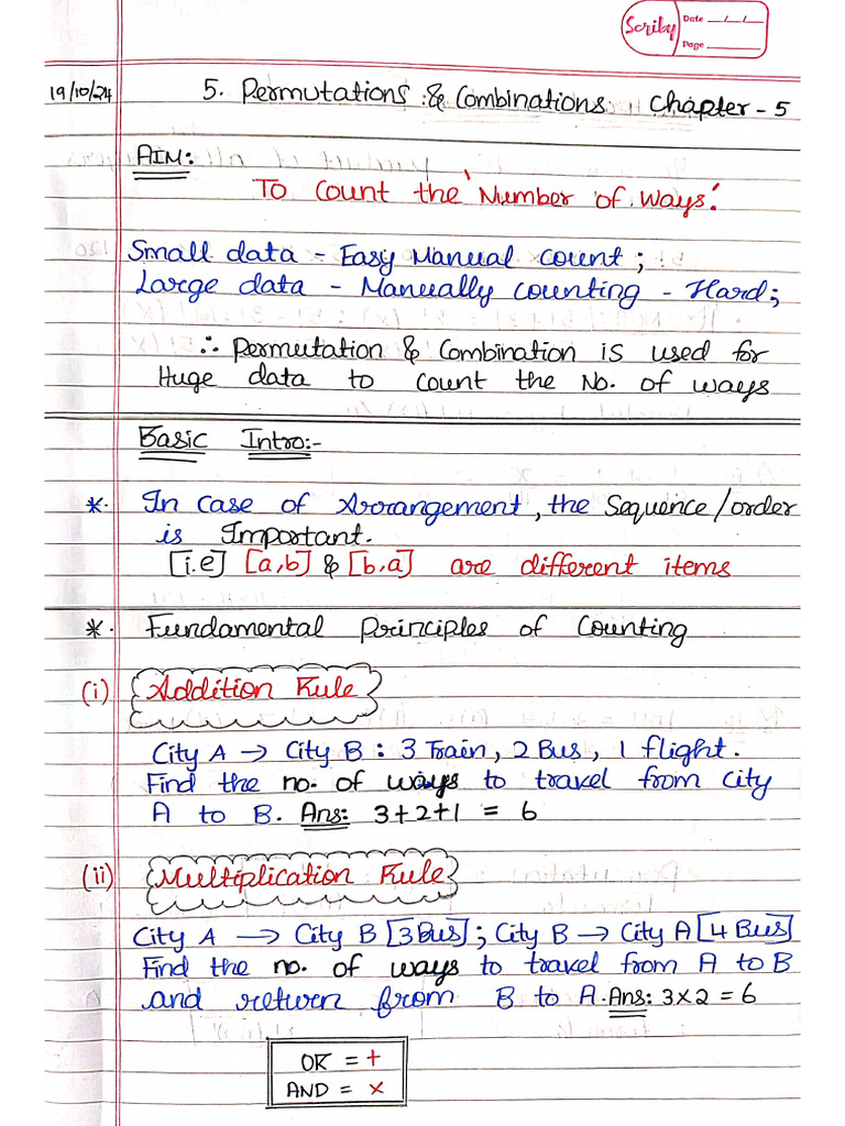 Permutation and Combination | PDF