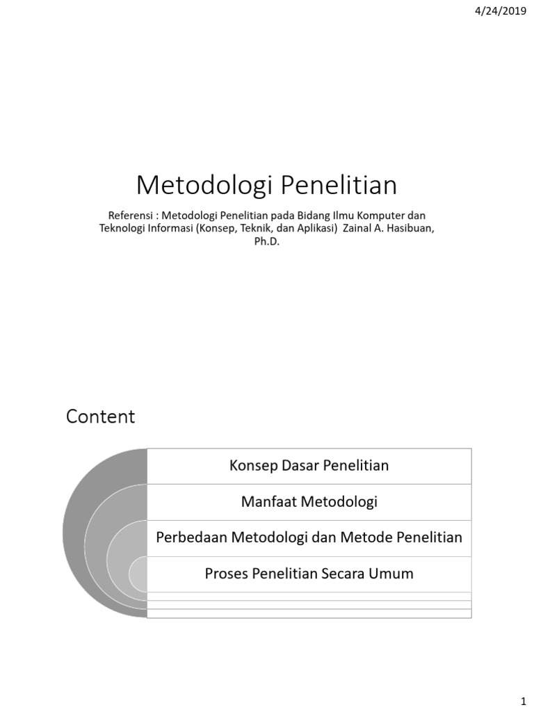 Pertemuan 2 - Pengenalan Metodologi Penelitian | PDF