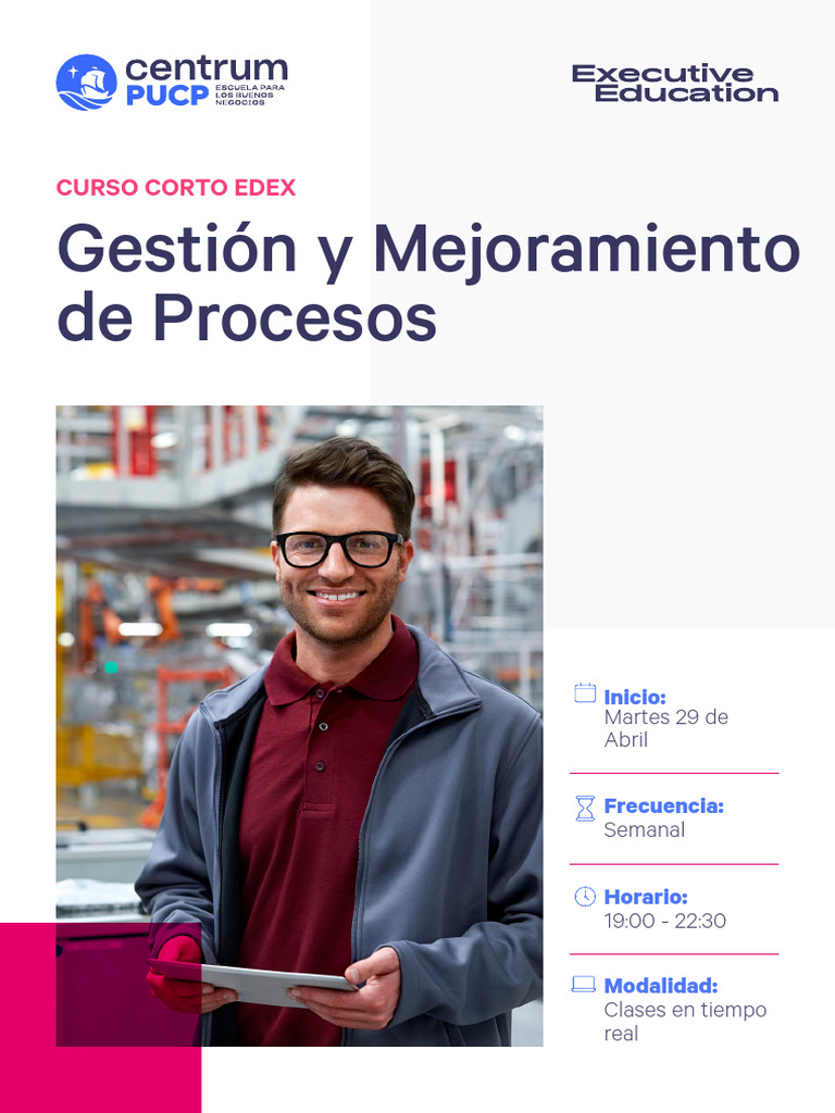 6_brochure-edex-abr2025-gestion-mejoramiento-procesos | PDF | Business