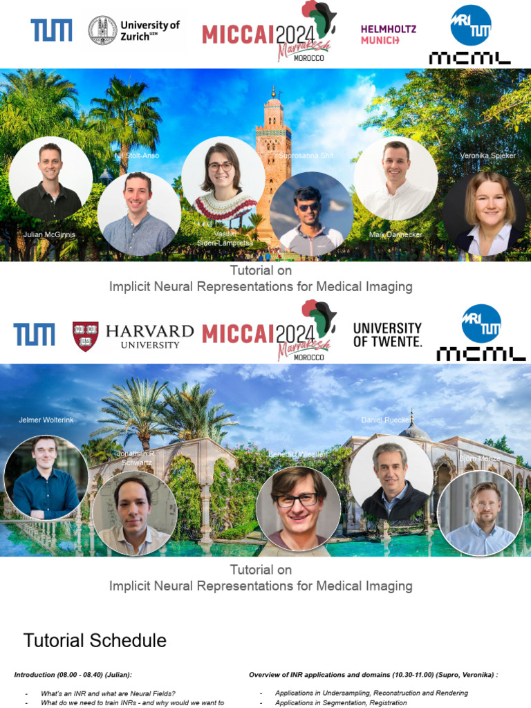 MICCAI - INR - TUTORIAL'24 - Related Works & Overview - Camera Ready | PDF | Functional Magnetic ...