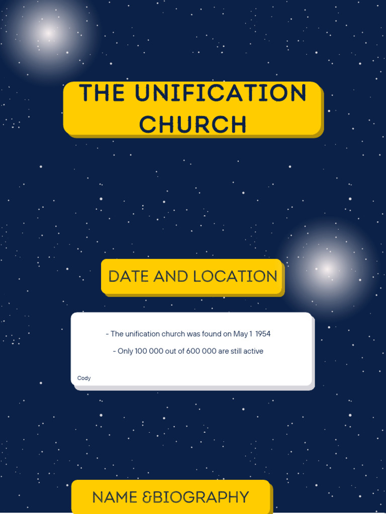 The Unification Church | PDF
