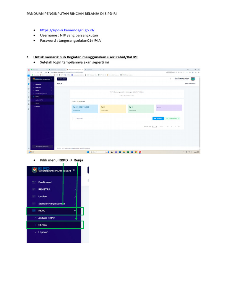 Panduan Penginputan Rincian Belanja Di Sipd Ri - 231218 - 204915 | PDF
