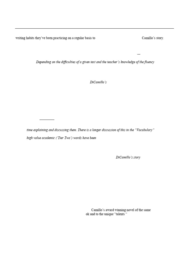 Grade 3 Because of Winn-Dixie Close Reading Exemplar | PDF | Learning ...