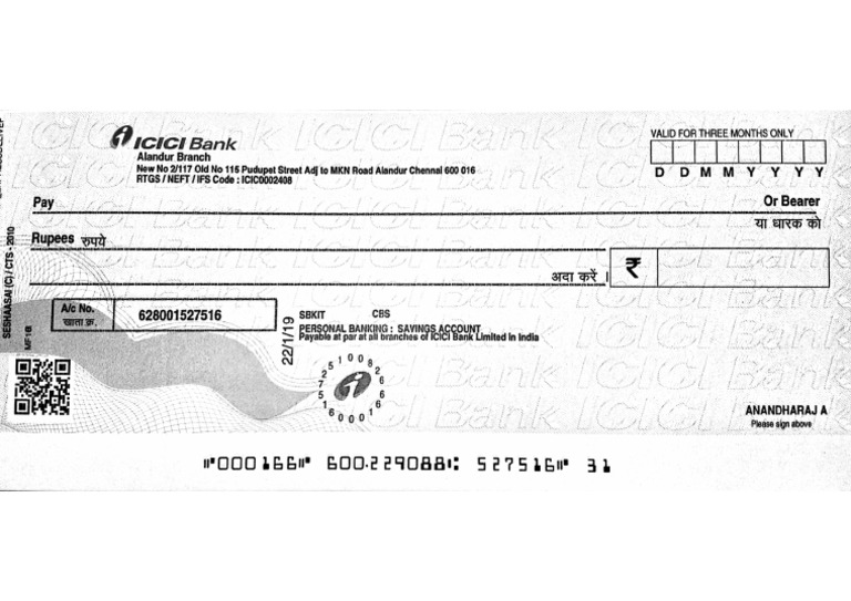 Cheque Leaf | PDF