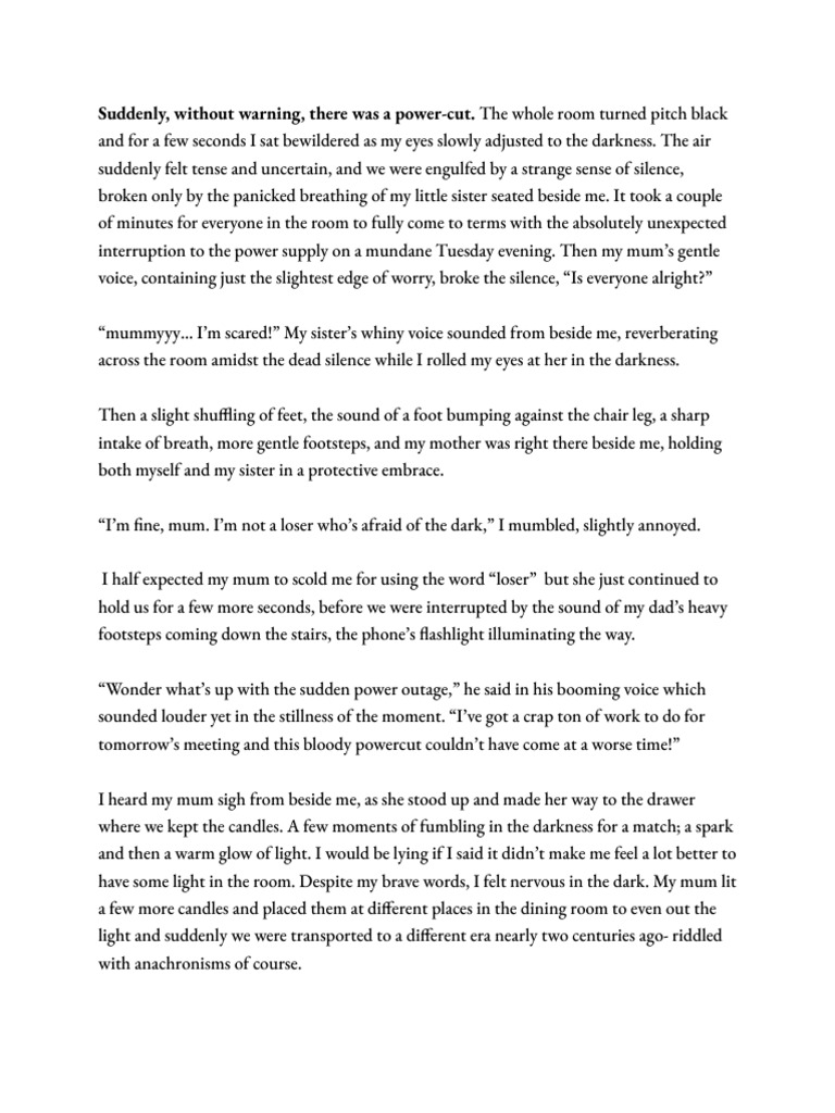 Creative Writing - Sample 03 | PDF