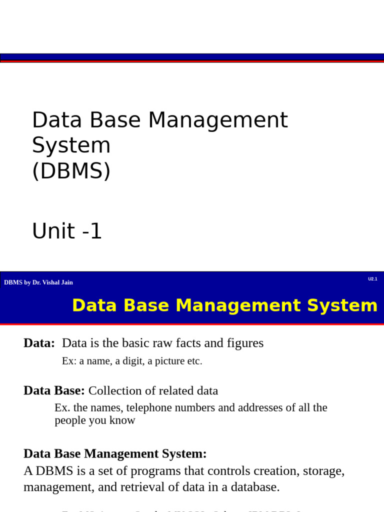 Overview of Database Management Systems | PDF | Databases | Data Model