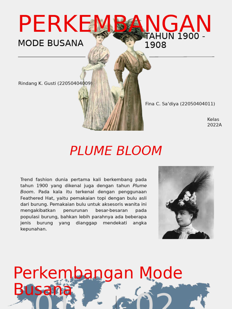 PPT SEJARAH MODE 1900-1908 1. | PDF