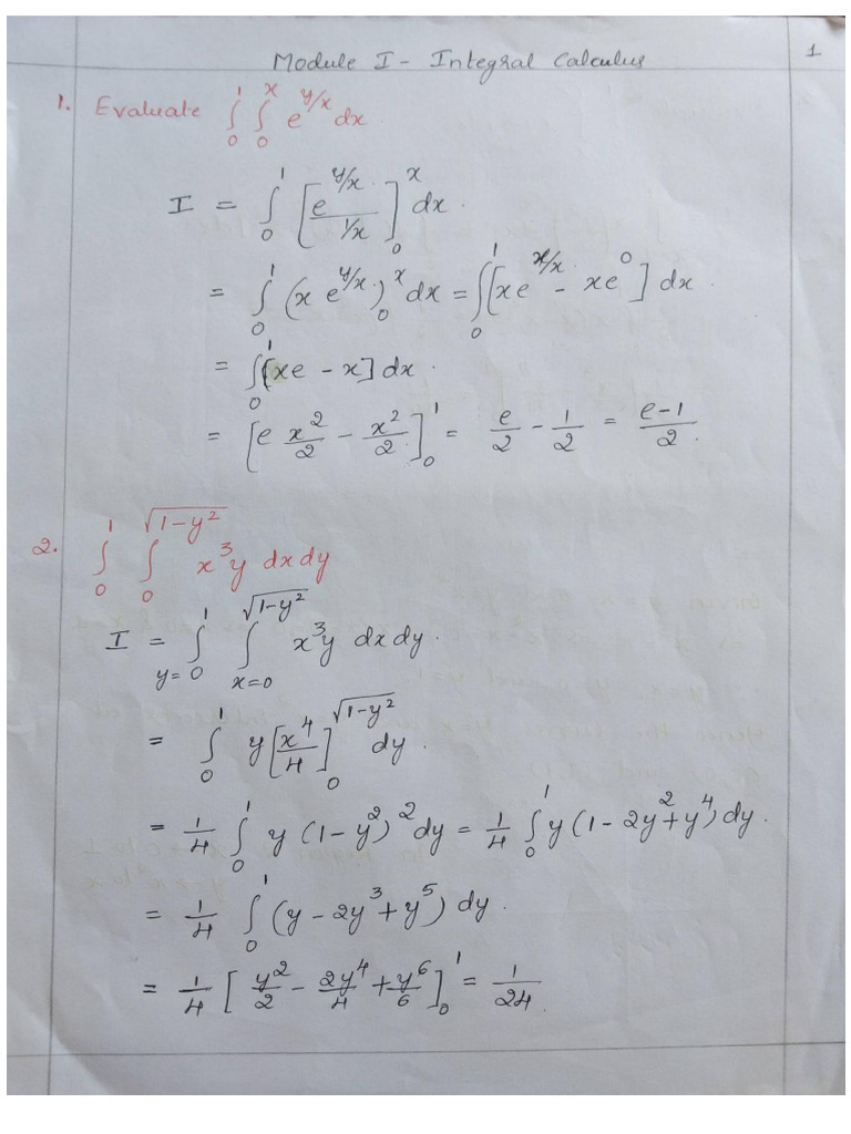 Module 1 Integral Calculus | PDF