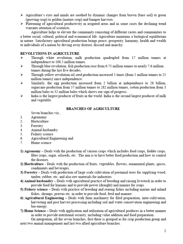 lec01 copy | PDF | Agriculture | Crops