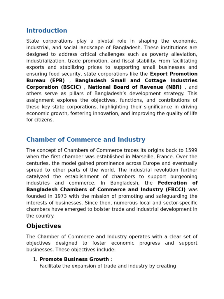 Role of State Corporations in Bangladesh | PDF | Capital Market | Stock ...