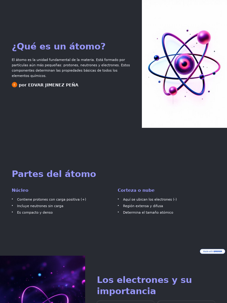 Estructura y Función del Átomo | PDF