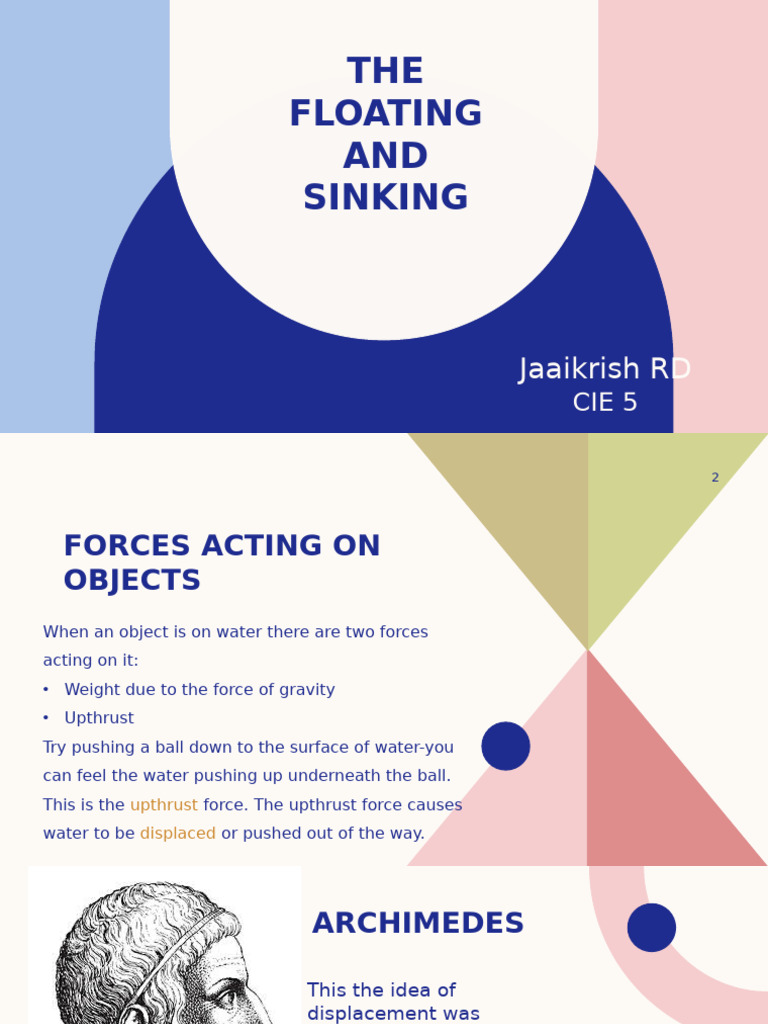 FLOATING and SINKING | PDF