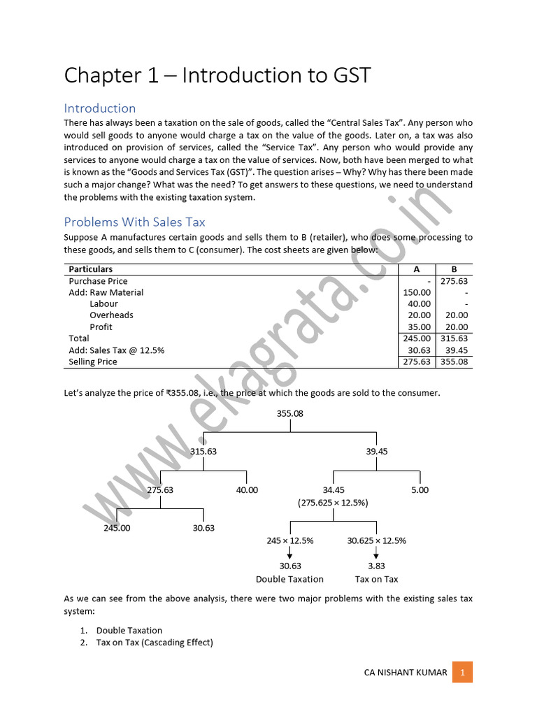 Understanding GST: Key Concepts Explained | PDF | Taxes | Value Added Tax