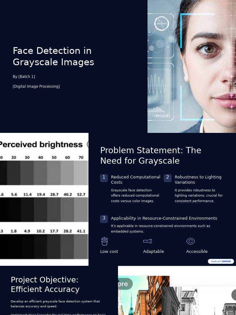 Grayscale Face Detection Using Haar Cascades | PDF | Applied Mathematics | Artificial Intelligence