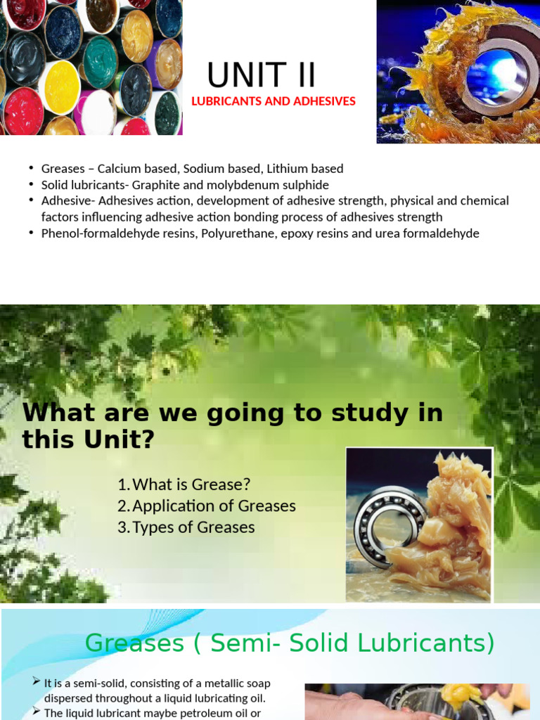 Lubricants Adhesives | PDF | Adhesive | Lubricant
