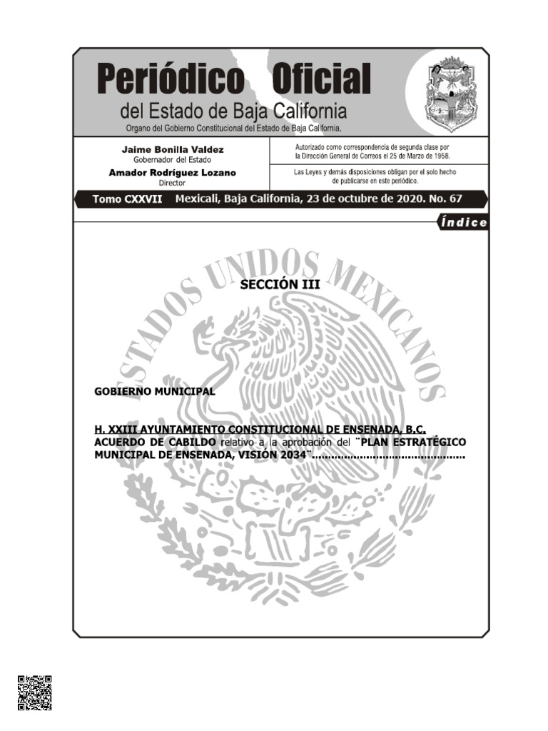 Ensenada Plan | PDF