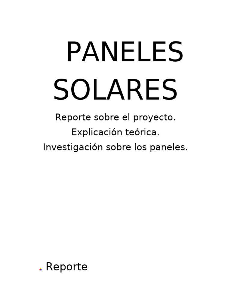 Paneles Solares | PDF | Panel solar | Energía solar