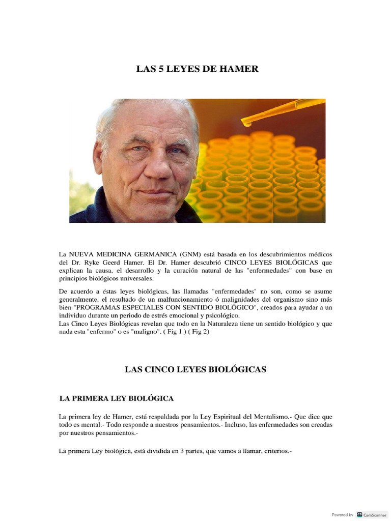 Las 5 Leyes de Hamer | PDF