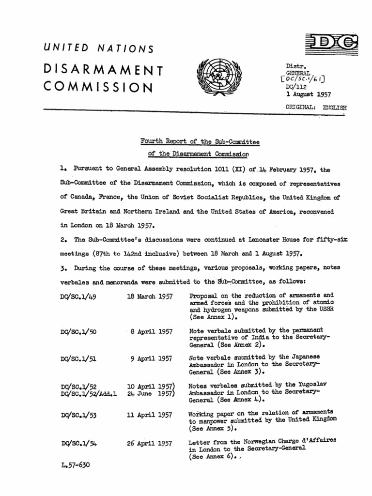 DC 112-En | PDF | Nuclear Disarmament | Nuclear Weapons