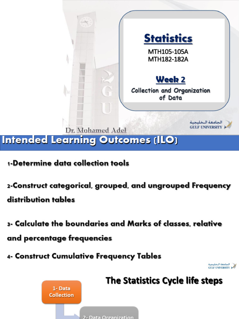 Week 2 - Collection and Organization of Data | PDF | Shape | Statistics