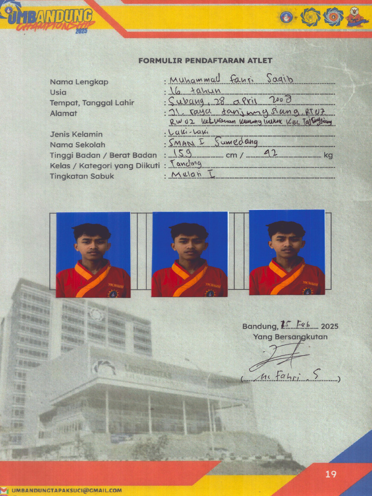 Formulir m Fahri | PDF