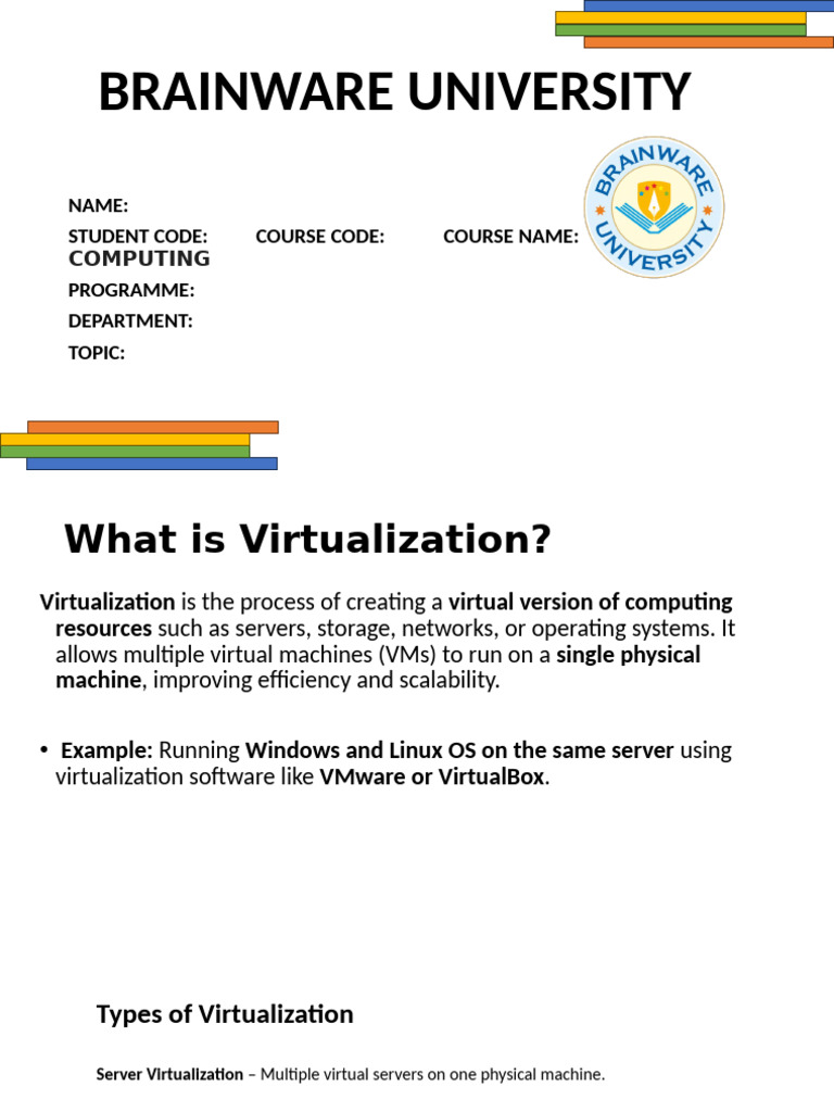 Overview of Virtualization Concepts | PDF