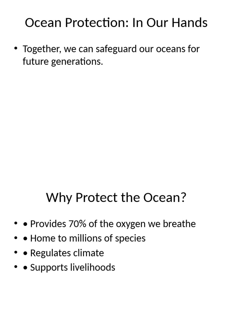 Ocean Protection With Placeholders | PDF