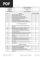 Pre Commissioning Checklist | PDF | Electrical Wiring | Switch