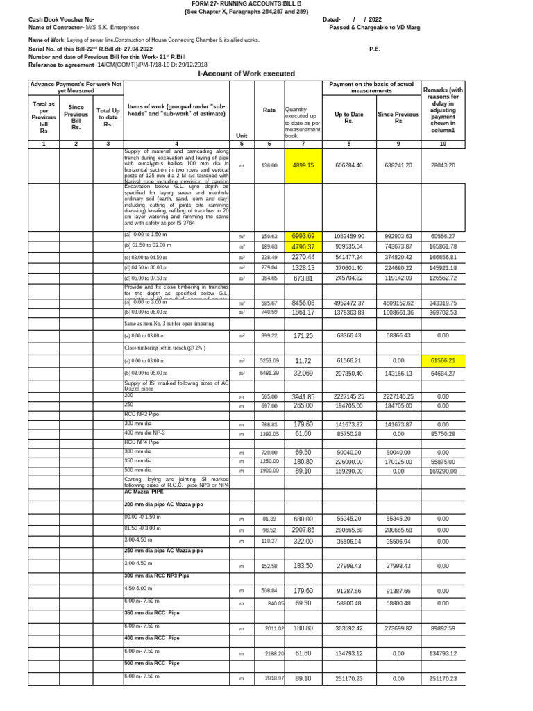 Form 27 April-22 VD Marg | PDF | Payments | Cheque