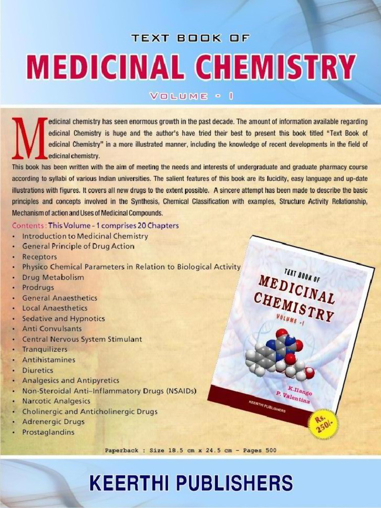 Textbook of Medicinal Chemistry | PDF